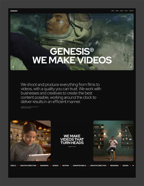 Genesis Video HTML5 Responsive Website Template