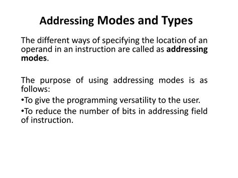 Addressing Modes Ppt Pptx