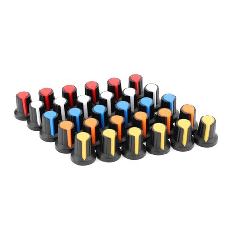 Wh148 전위차계 노브 캡 구리 코어 15x17mm 6mm 샤프트 홀 Ag2 전원 어댑터 스위치 캡 스위치 버튼 캡