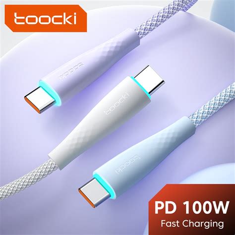 Toocki W Type C Totype C Cable Pd W Usb C To Usb C Fast Charge Data Cable For Xiaomi Poco