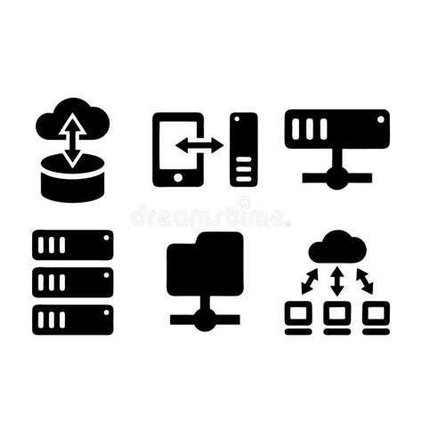 Database Icon Isolated On White Background From Database And Servers Collection Stock Vector