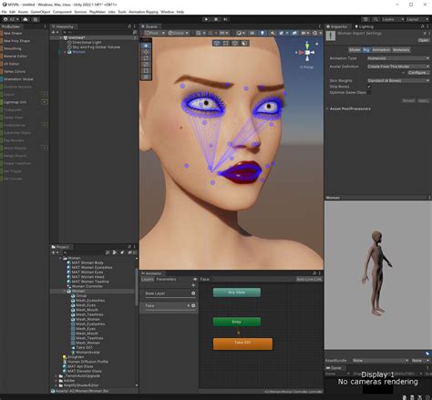 How To Setup A Mecanim Character To Play Face Animation Unity Engine Unity Discussions