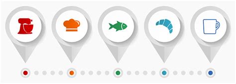 요리 벡터 아이콘 주방 및 레스토랑 평면 디자인 웹 포인터 컬렉션 비즈니스 개념 인포 그래픽 템플릿 개념에 대한 스톡 벡터 아트 및 기타 이미지 Istock