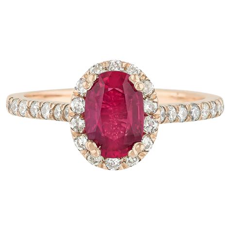 Gia Certified 110 Carat Natural Unheated Ruby Ring Set With Diamonds