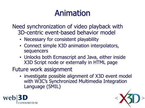 Ppt Extensible 3d X3d Graphics Requirements For Video On The Web Powerpoint Presentation