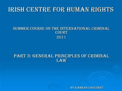 Ppt Irish Centre For Human Rights Powerpoint Presentation Free