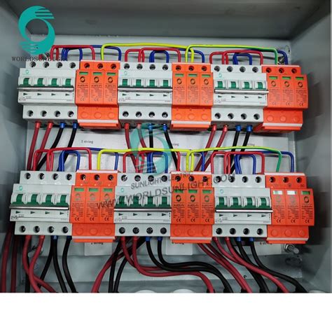 Wsdb Pv6 6 Ip65 6 Entradas 6 Salidas 15a 1000v Dc 15kw Array Fotovoltaico Solar Caja Combinada