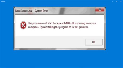 How To Fix The Mfc100u Dll Is Missing Error On Windows 10