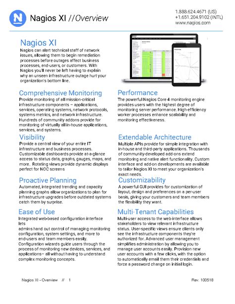 Nagios Xi Overview Nagios Xi Overview Nagios Xi Overview 1 Rev