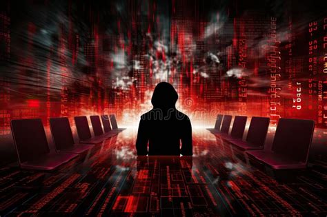 Cyber Attacks Abstract Background With Virtual Hacks Stock Illustration Illustration Of Attack