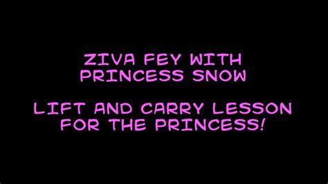 Ziva Fey Gives Princess Snow Angel A Lift And Carry Lesson Clip By ℤ𝕚𝕧𝕒𝕗𝕖𝕪 Fancentro