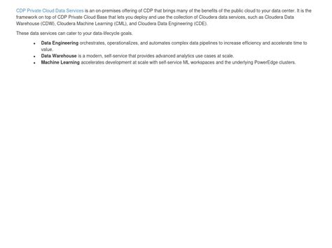 cdp private cloud data services dell powerscale and cloudera private
