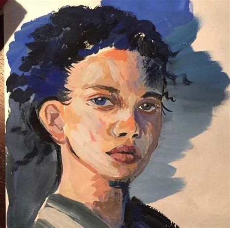 Иллюстрация Портрет в стиле живопись