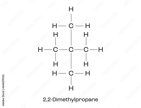 Neopentane Also Called 2 2 Dimethylpropane Is A Double Branched Chain