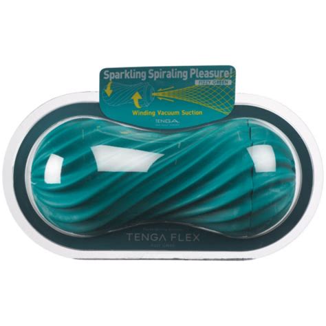 Tenga Flex Fizzy Green Masturbator Sex Toys At Adult Empire