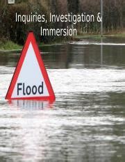 III PPT FLOOD pptx Inquiries Investigation Immersion FLOOD FLƏD NOUN an overflowing of a