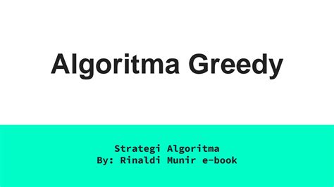 Solution Algoritma Greedy Studypool