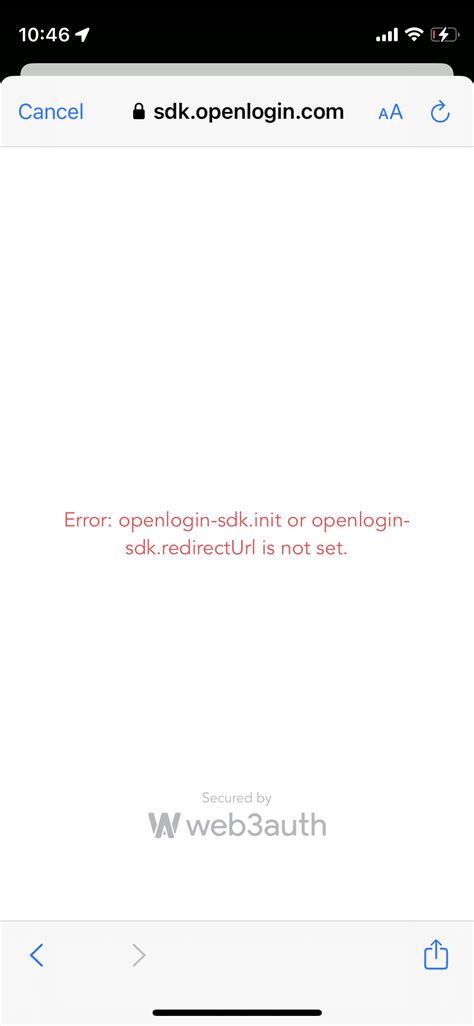 error openlogin it or openlogin sdk redirecturl is not set