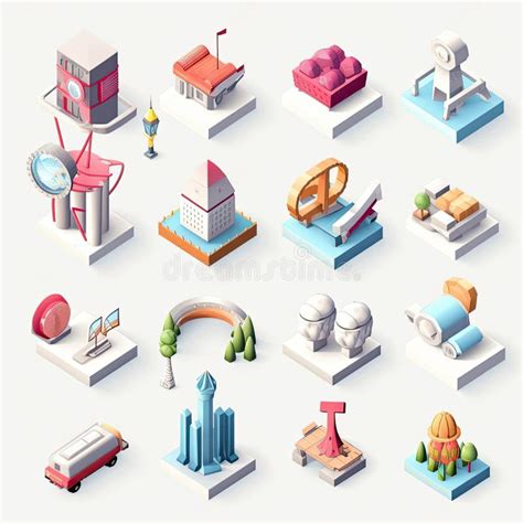 A Set Of Various Icons Colletion Generative Ai Stock Illustration Illustration Of Graphic