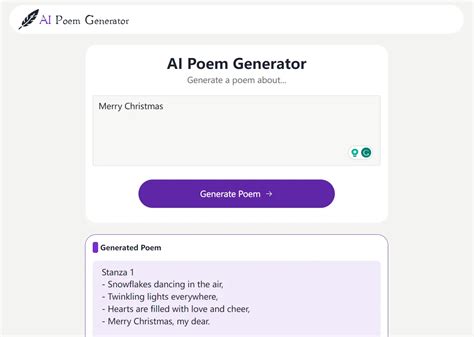 generate original poems with this free gpt based ai tool