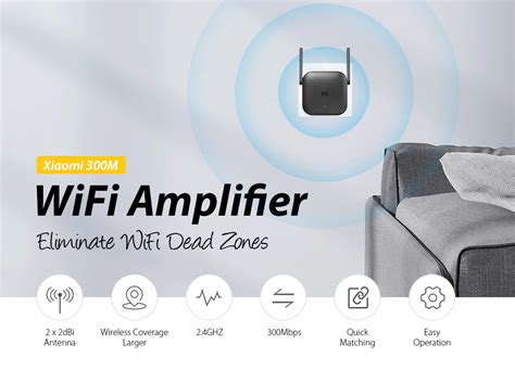 Xiaomi Pro WiFi Amplifier 300M 2.4GHZ with 2 Antenna | GearVita