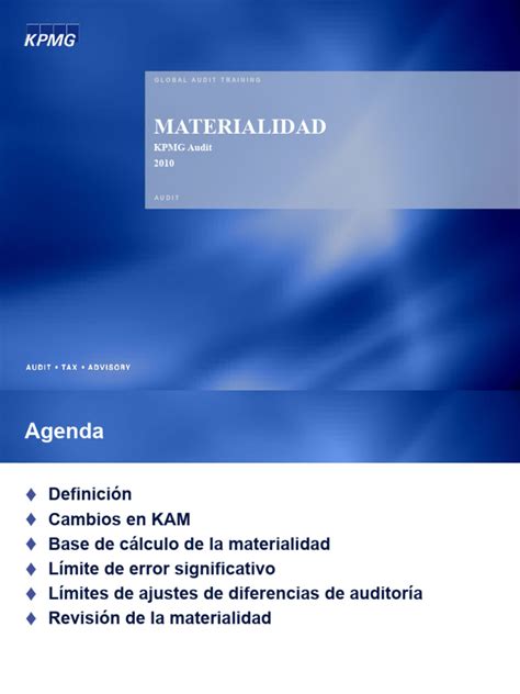 Materialidad Pdf Auditoría
