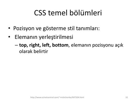 PPT IT CSS Basamaklı Stil Sayfaları PowerPoint Presentation ID