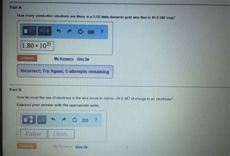 Solved How Many Conduction Electrons Are There In A 500 Mm