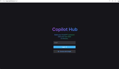 Copilot Hub 基于私有数据的人格化ai 平台 创建自定义chatgpt知识库ai的简明操作指南 Csdn博客