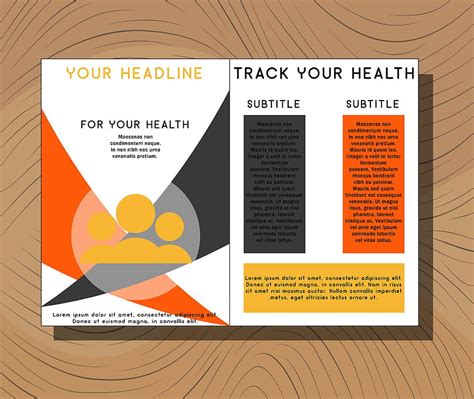 의료 안내 책자 표지 템플릿 전단지 디자인 벡터 Eps Ai Uidownload