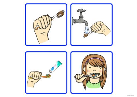 Sequencing Cards Brushing Teeth Pdf
