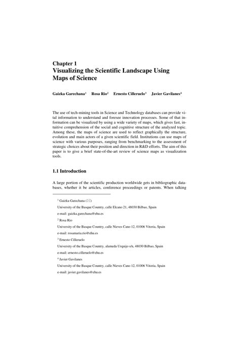 Pdf Visualizing The Scientific Landscape Using Maps Of Science