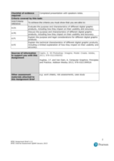 Solution Unit 17 Authorised Assignment Brief Laa Digital 2d And 3d