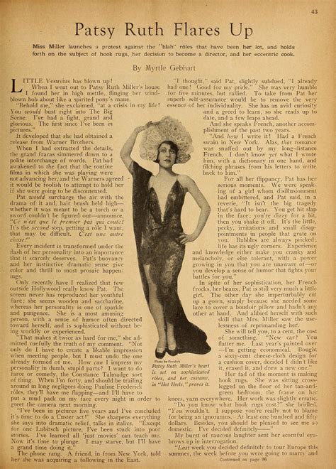 Patsy Ruth Miller — Patsy Ruth Flares Up 1927 🇺🇸 Vintoz