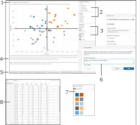针对辅助功能构建数据视图 Tableau