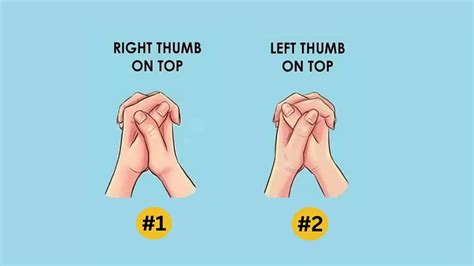 Personality Test Way You Cross Your Thumbs Reveals Your Hidden