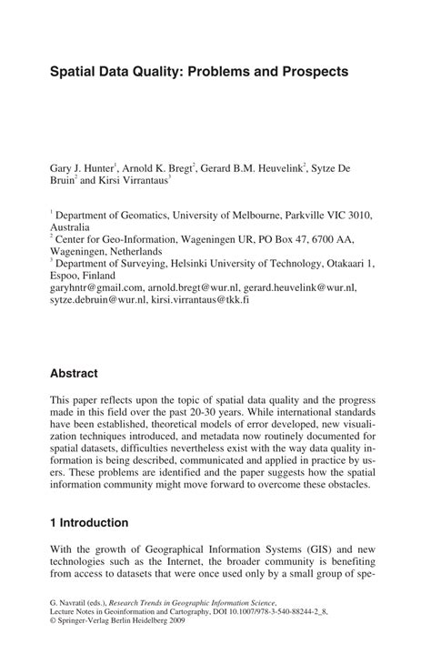 Introduction To Geospatial Science Pdf