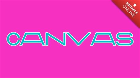 Canvas Modern Text Effect Generator