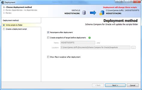 Working With Script Folders Schema Compare For Oracle 5 Product