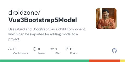 Github Droidzonevue3bootstrap5modal Uses Vue3 And Bootstrap 5 As A