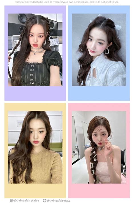 Printable Kpop Freebies Polaroid Style Wonyoung Ive In 2023