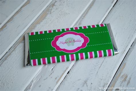 Free Printable Chocolate Bar Wrapper Template One Simple Party