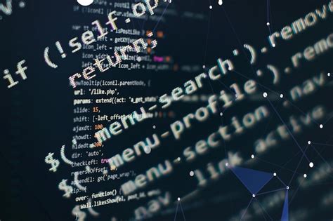 Premium Photo Programming Code Screen Of Software Developer Software