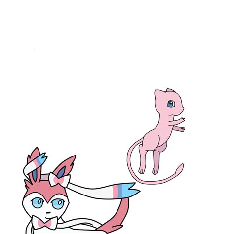 Mew And Sylveon By Chartingtheascendant On Deviantart
