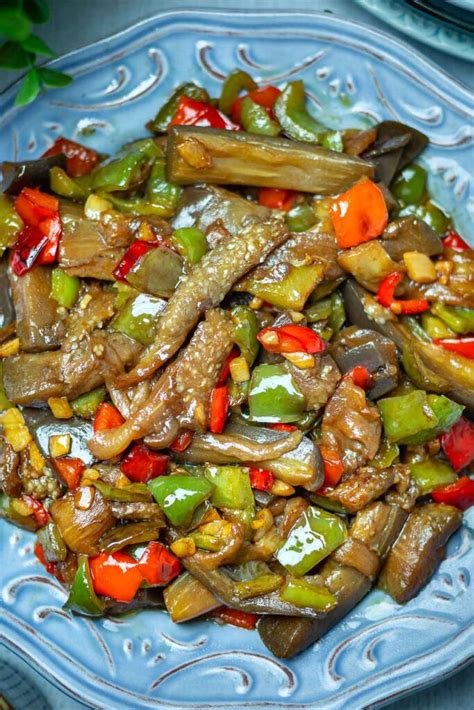 Easy Chinese Eggplant Stir Fry Quick And Healthy Cooking With Lei