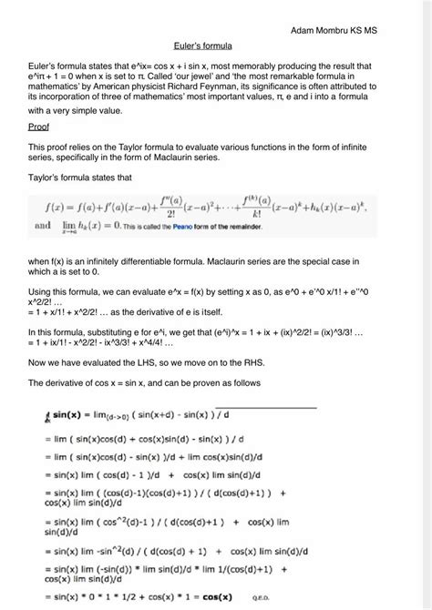 PDF Euler S Formula Intro DOKUMEN TIPS