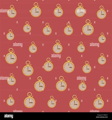 Vintage Timer Pattern Background Stock Vector Image And Art Alamy