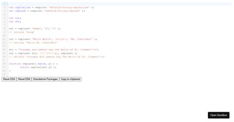 React Codesandbox