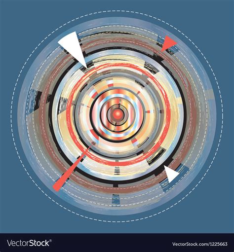Bright Abstract Circular Element Royalty Free Vector Image
