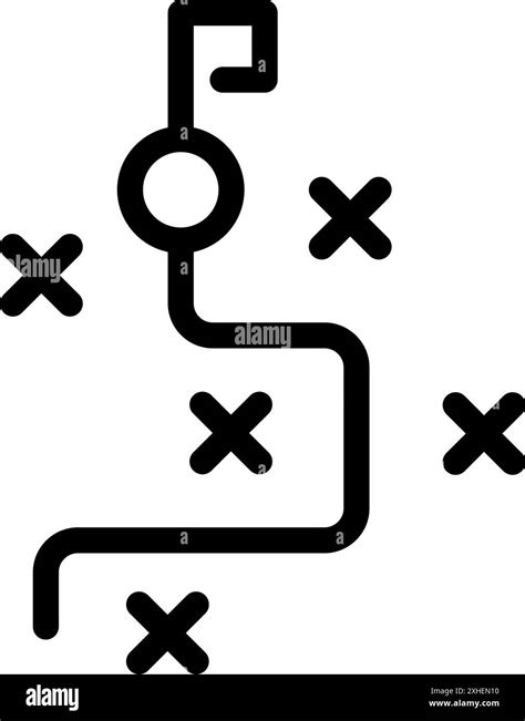 Stylized Diagram Is Showing A Decision Making Process With Multiple Options And Paths Stock